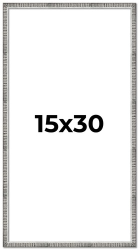 15x30 Frame Silver Grey Distressed Solid Wood Picture Frame | 0.75 Inch ...
