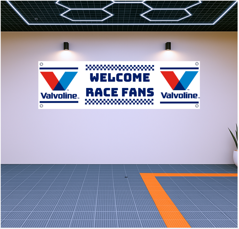Valvoline Motor Oil Flag Banner 71x24" – Garage or Workshop Wall Decor ...