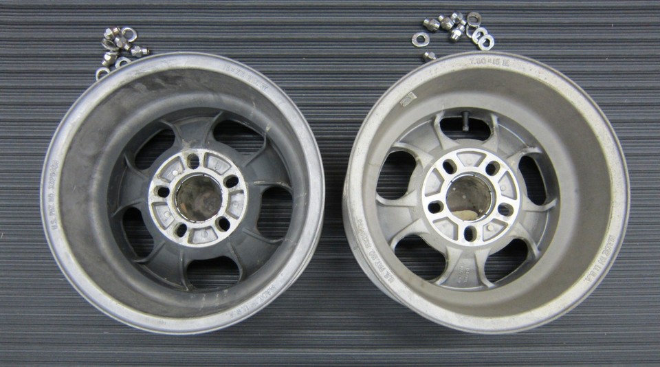 Vintage (2) ET Aluminum Slot Mag Wheels 15"x7.5" Unilug 5x4.75" | eBay