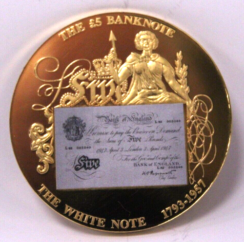 The £5 Bank Note White Note Commemorative 1793-1957 | eBay UK