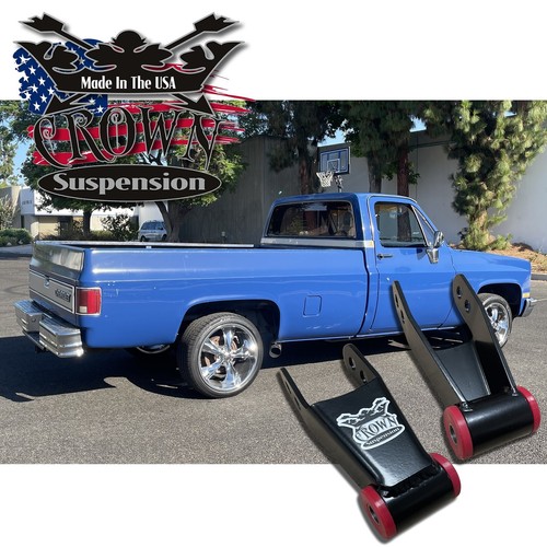 2" Rear Drop Shackles Pair For 1973-1987 C10 C15 2wd Truck Lowering ...