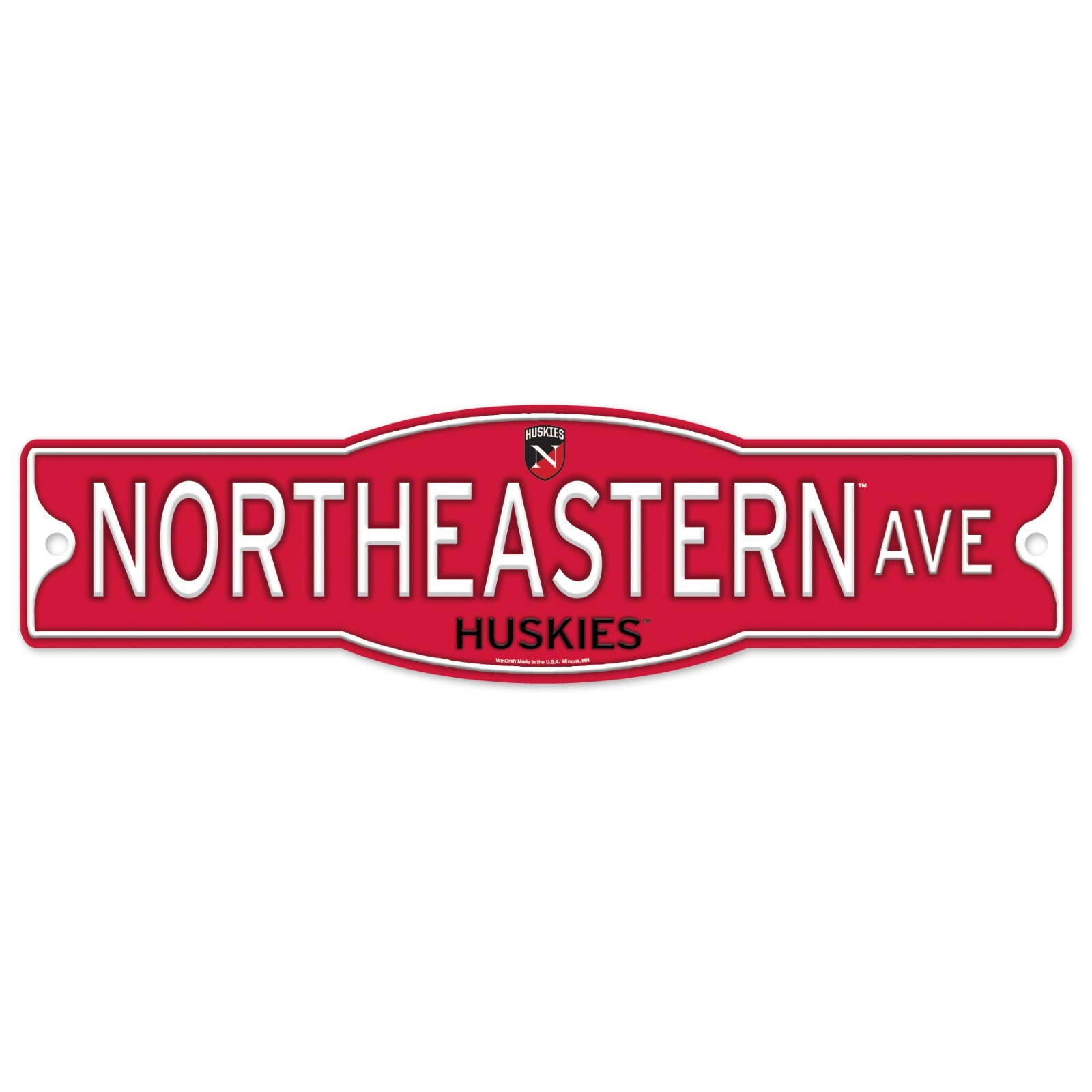 Northeastern Huskies 4" x 17" Plastic Street Sign | eBay