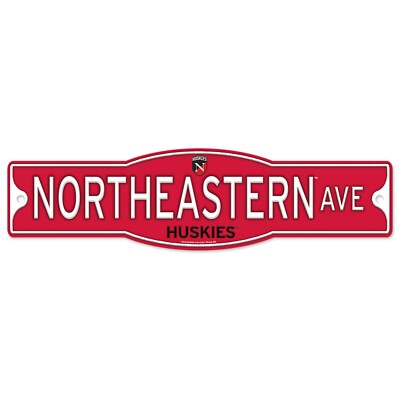 Northeastern Huskies 4" x 17" Plastic Street Sign | eBay