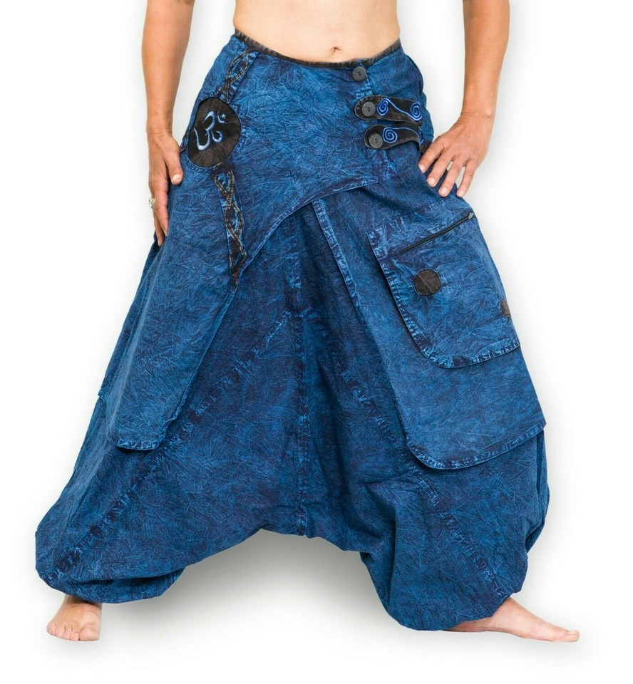 Haremshose Goa Hose Pumphose Aladin-Hose Ballonhose Yoga Damen Herren ...