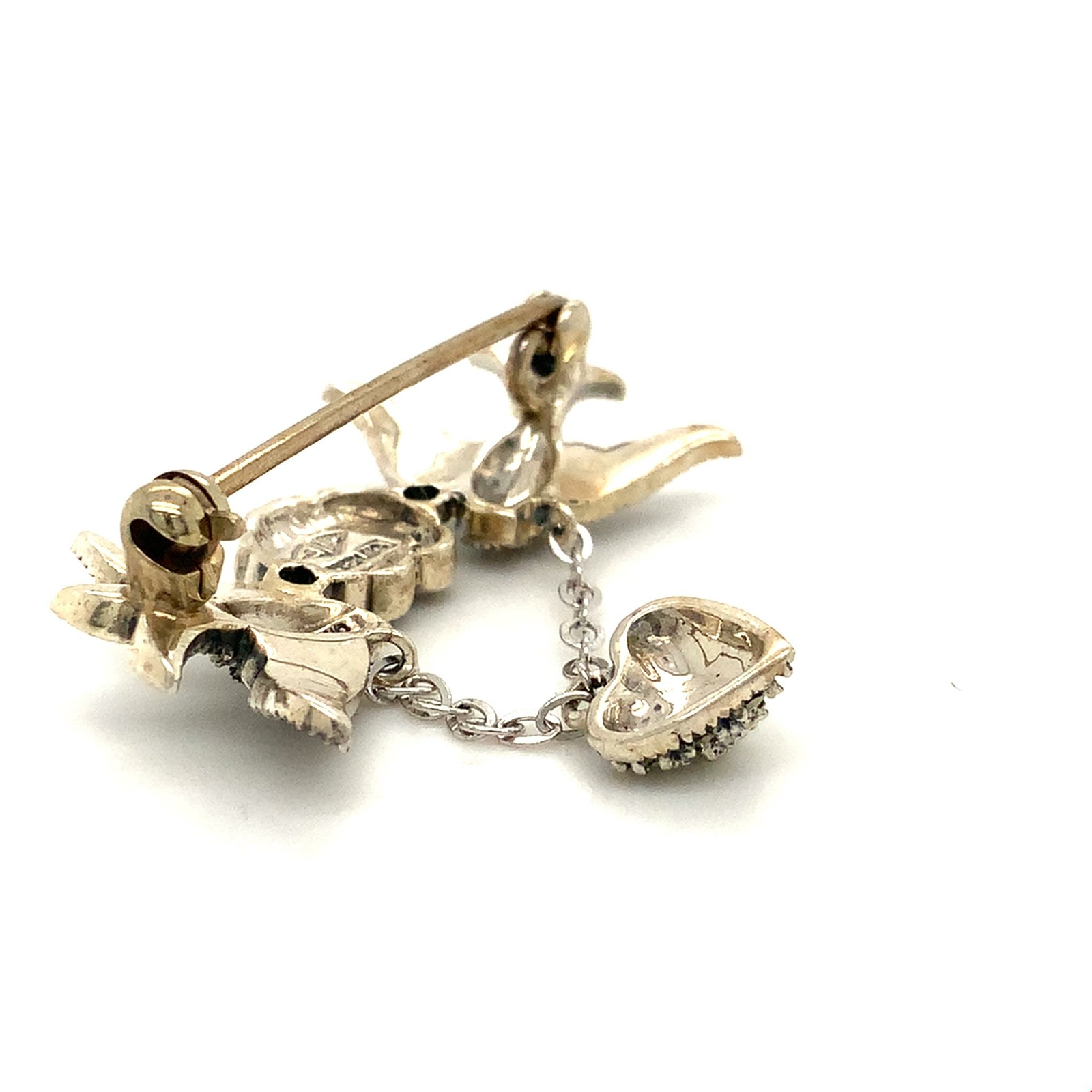 Vintage Sterling Judith Jack Thailand Marcasite Birds… - Gem