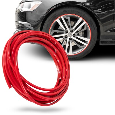Rim Guards Red Alloy Armor Wheel Rim Curb Scratch Protection For Tesla ...