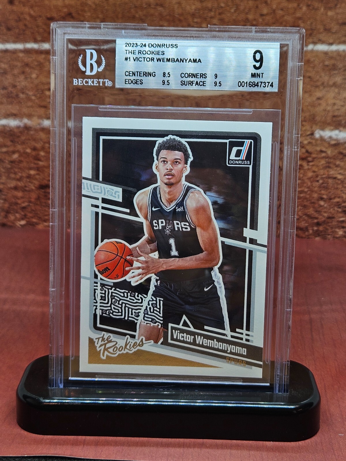 2023-24 PANINI DONRUSS - THE ROOKIES #1 VICTOR WEMBANYAMA BGS 9 MINT ...