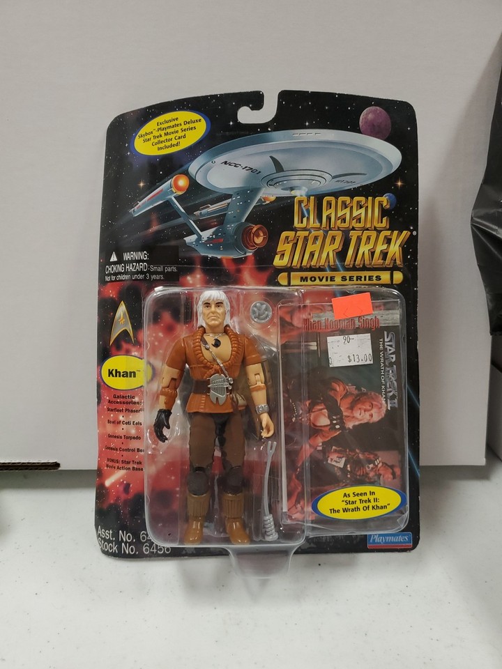 Star Trek Classic Movie Series KHAN Action Figure Playmates Wrath Of ...