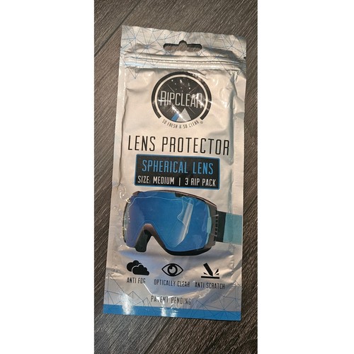 Ripclear Lens Protector Spherical Lens Medium Size Goggles 3 Rip Pack ...
