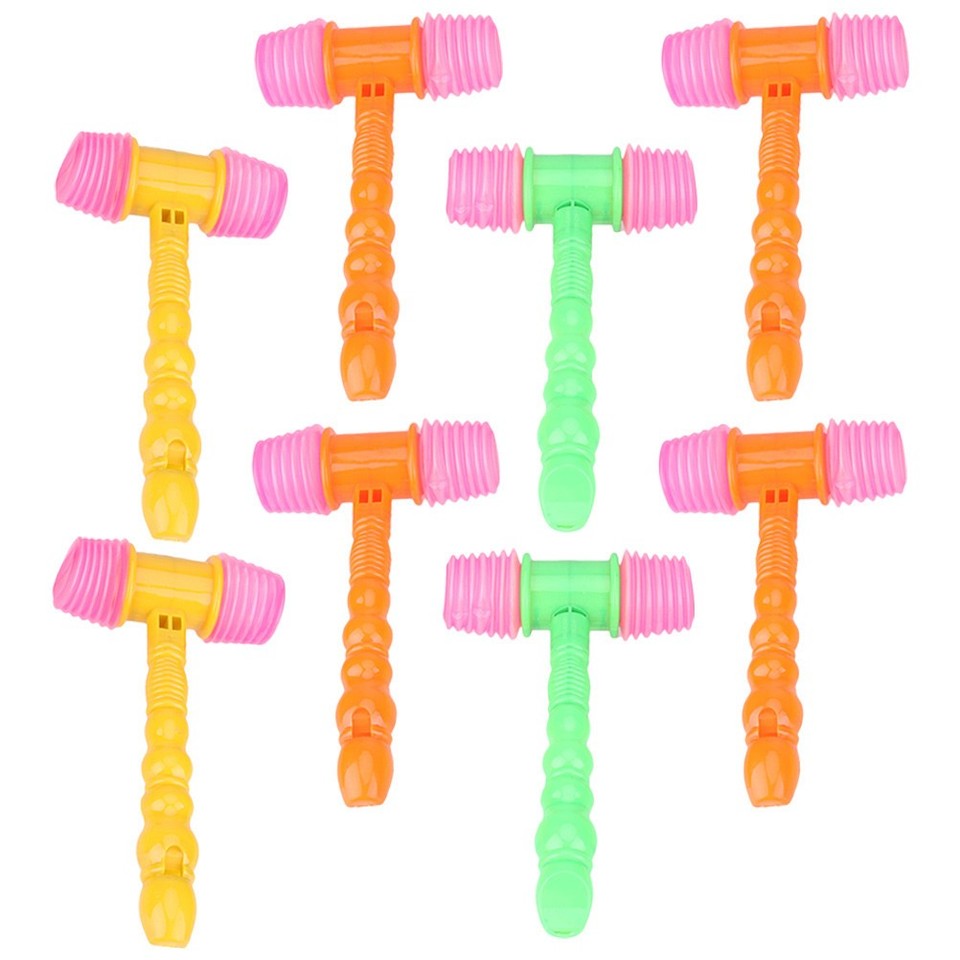 8pcs Hammer Toy Small Hitting Toy Mallet Toy Kids Beating Hammer ...