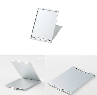MUJI made in japan Aluminum folding Mirror small size for carring W93mm ...