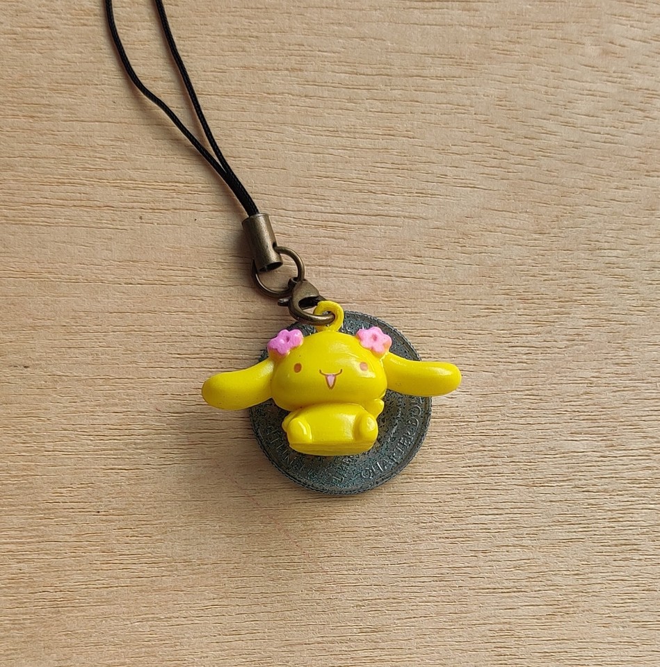 BN 3D charm lariat ornament - Cinnamoroll variant-- yellow + pink ...
