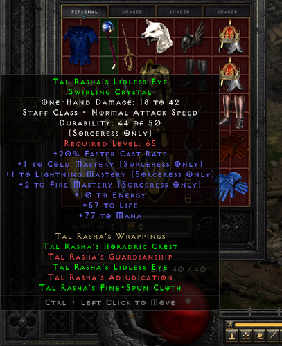 Tal Rasha's Lidless Eye / Diablo 2 Resurrected / PC / Non-Ladder SC | eBay