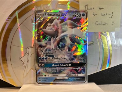 Pokémon TCG Primarina GX Sun & Moon Base Set 42/149 Holo Ultra Rare NM ...