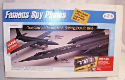 TESTORS FAMOUS SPY PLANES U-2 & SR-71 BLACKBIRD AIRCRAFT MODELS KIT ...