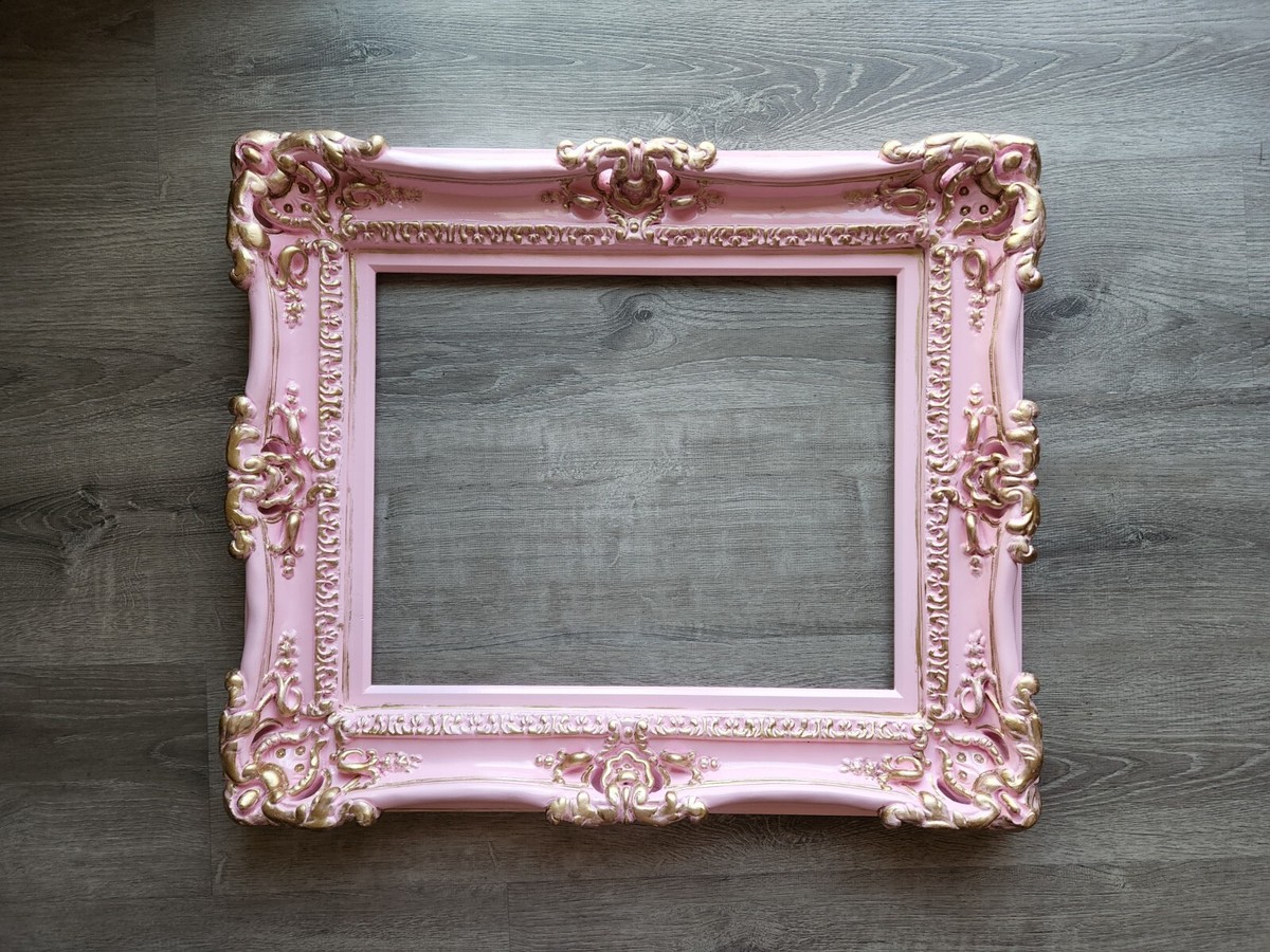 Vintage Frame Pink Vintage Frames Fabric, Wallpaper And Home Decor