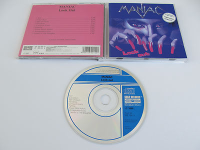 MANIAC Look Out CD 1989 HYPER MEGA RARE OOP SPEED ORIGINAL 1st PRESSING ...