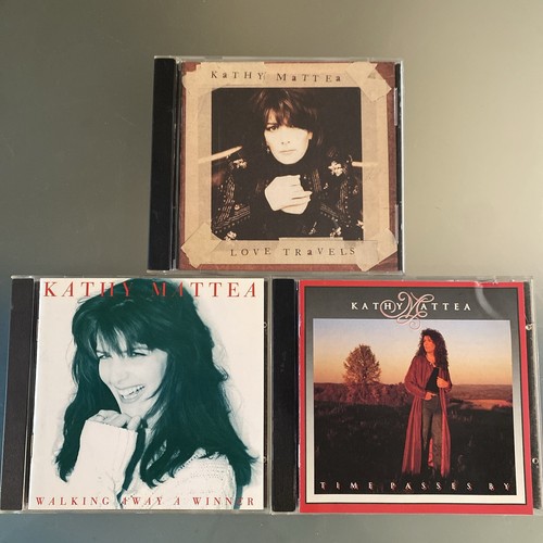 Kathy Mattea 3 💿 LOT: Love Travels, Walking Away A Winner, Time Passes ...