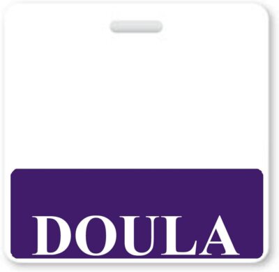 5 Pack - DOULA Horizontal Badge Buddies - Childbirth Doulas ID Card ...