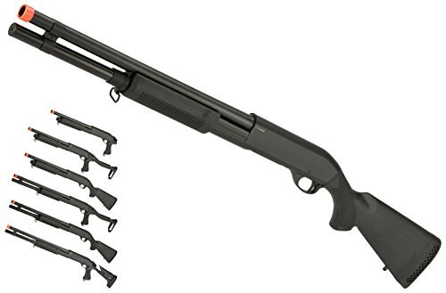 Evike CYMA M870 3-Round Burst Multi-Shot Shell Airsoft Shotgun ...