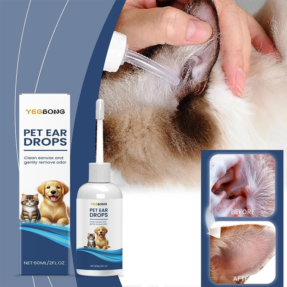 Natural Pet Ear Mite Treatment Pet Kill Ear Mite Infection Cleaning ...
