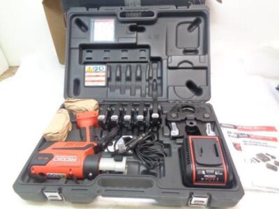 RIDGID RP 350 PRESS TOOL BATTERY KIT 67053 WITH 1/2" TO 2" PROPRESS ...