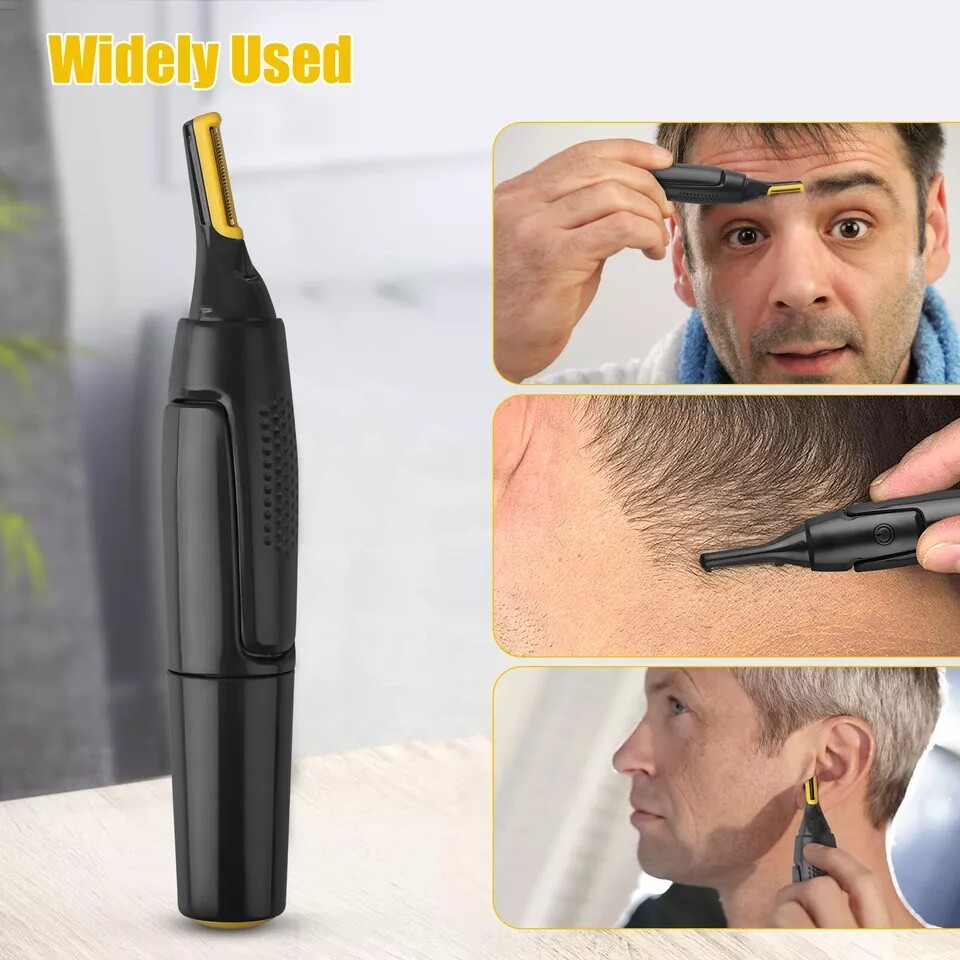 Men Electric Ear Beard Nose Hair Trimmer Eyebrow Mustache Remover ...