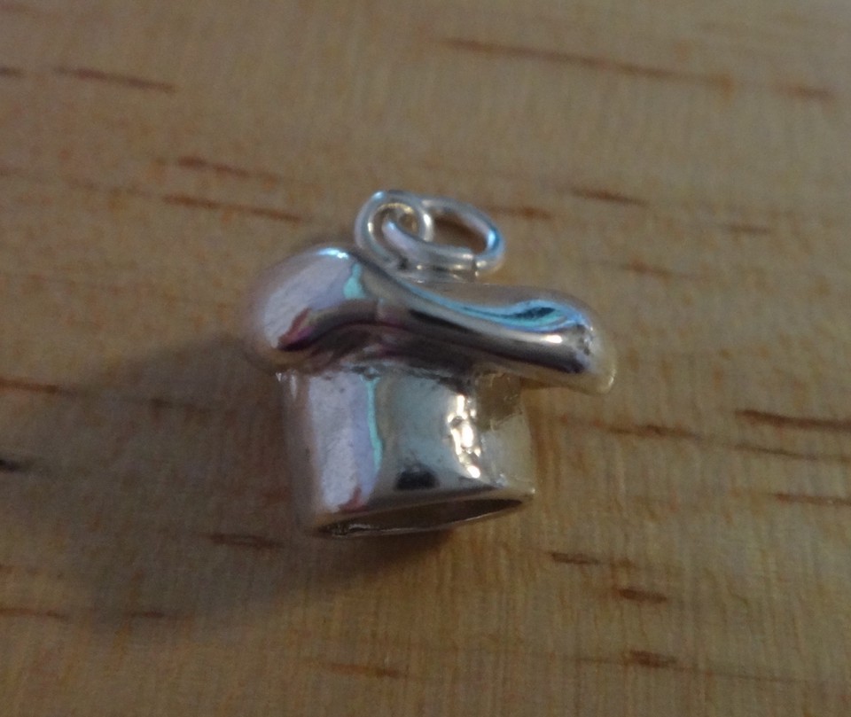 Sterling Silver 3D 15x14mm Kitchen Chef's Hat Cooking Charm | eBay