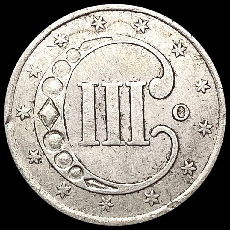 1851-O Silver Three Cent Coin LIGHTLY CIRCULATED | eBay