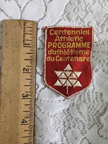 Vintage Patch Centennial Athletic Programme French | eBay
