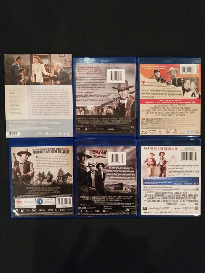 6 John Wayne Blu-Ray DVDs: The Quiet Man, El Dorado, Fort Apache, Big Jake, The | eBay