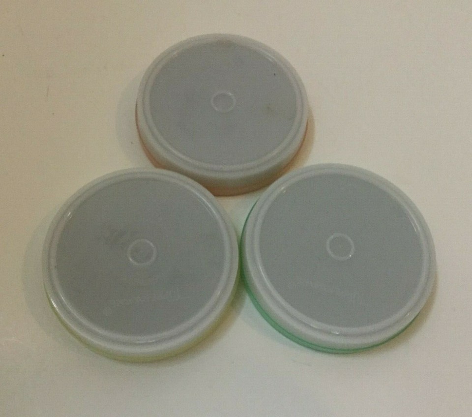 Vtg Tupperware Coasters 3 Pastel Replacement Pieces 567-7 567-8 567-12 ...