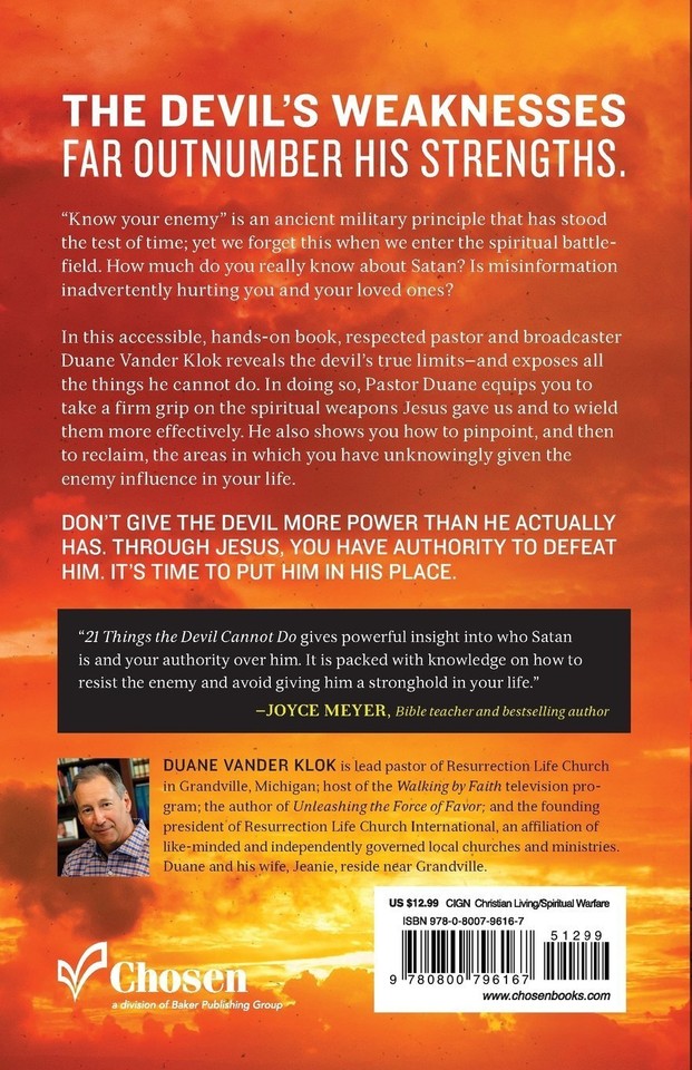 21 Things the Devil Cannot Do (Paperback) 9780800796167 9780800796167| eBay