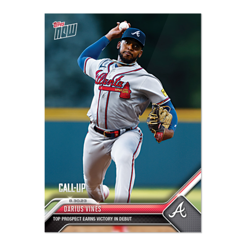 Darius Vines Wins Braves Debut - 2023 MLB TOPPS NOW Card 790 | eBay
