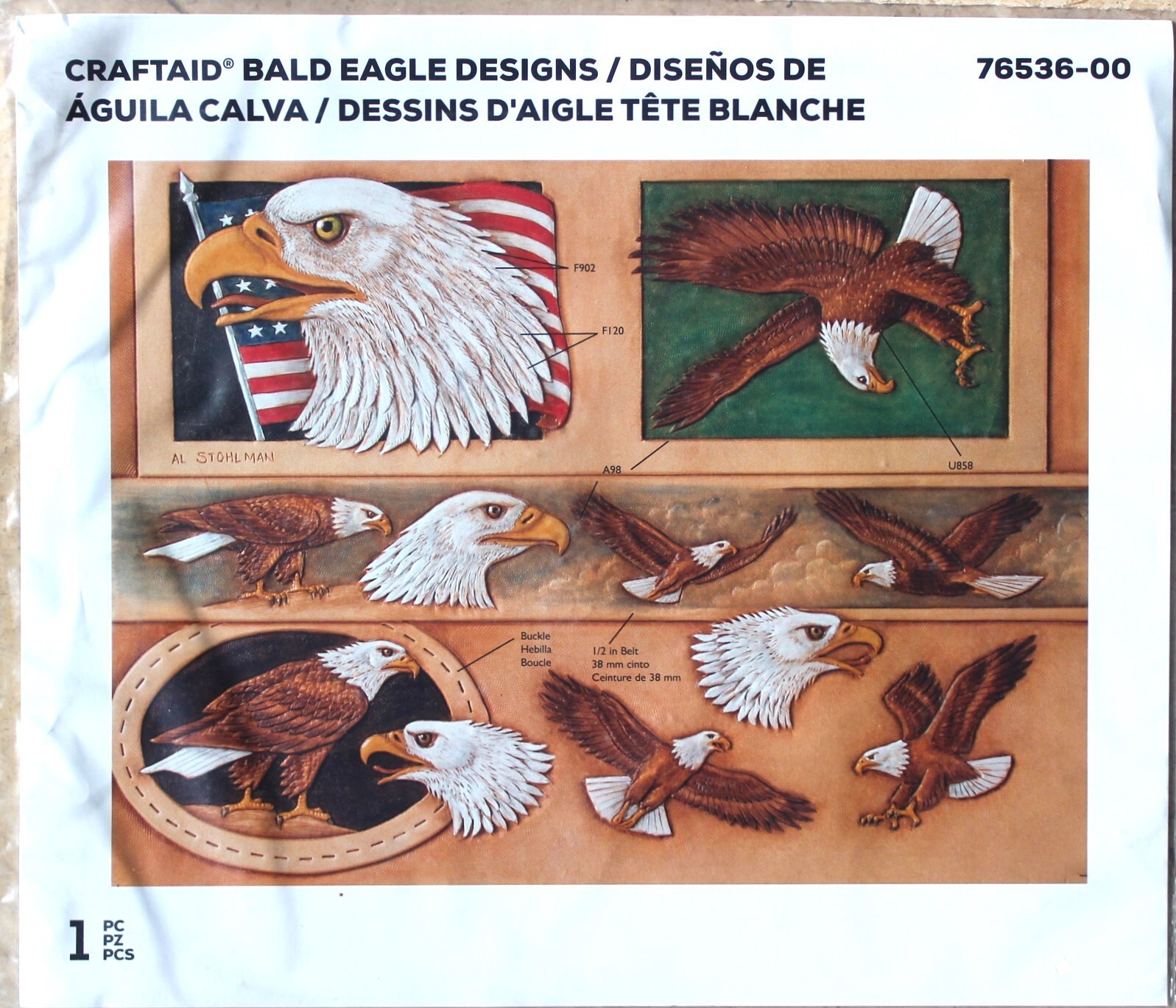 BALD EAGLE DESIGNS - TANDY LEATHER Craftool CRAFTAID 76536-00 BALD ...