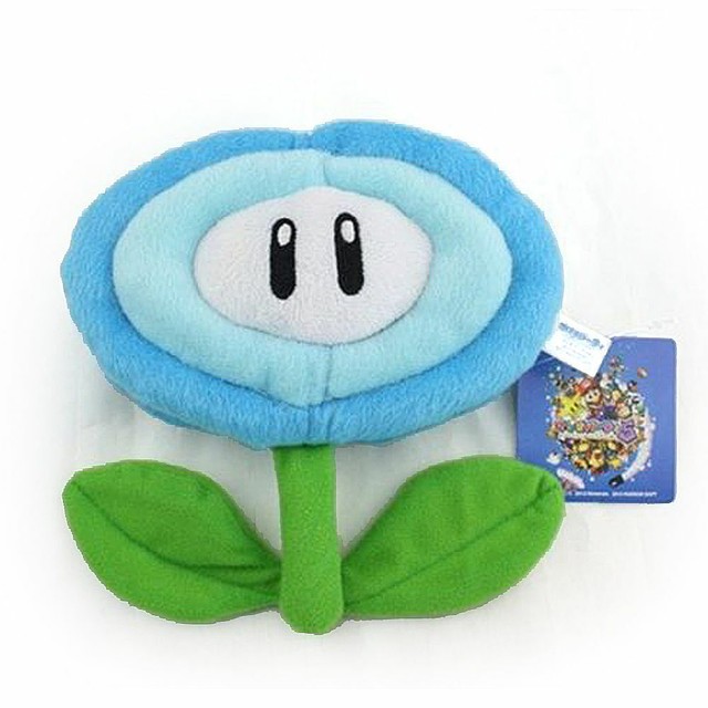 Super Mario Bros Ice Flower Plant Soft Plush Toys 8 in | eBay