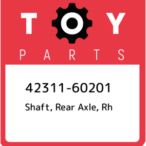 42311-60201 Toyota Shaft, rear axle, rh 4231160201, New Genuine OEM ...