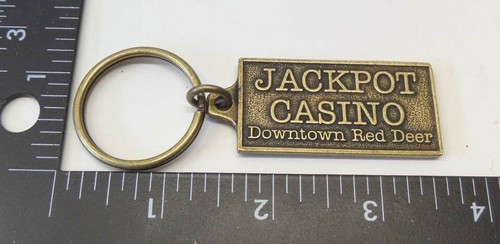 Vintage Keychain JACKPOT CASINO Downtown Red Deer, Alberta. Canada | eBay