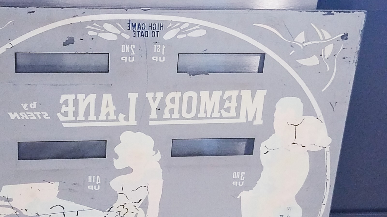 Vintage 1978 Stern Memory Lane Pinball Machine Backglass PICK UP ONLY ...