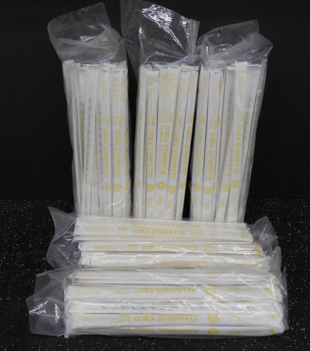 LOT OF 5 COSTAR 4485 1ML STERILE STRIPETTE 1ML IN 1/100ML SEROLOGICAL ...
