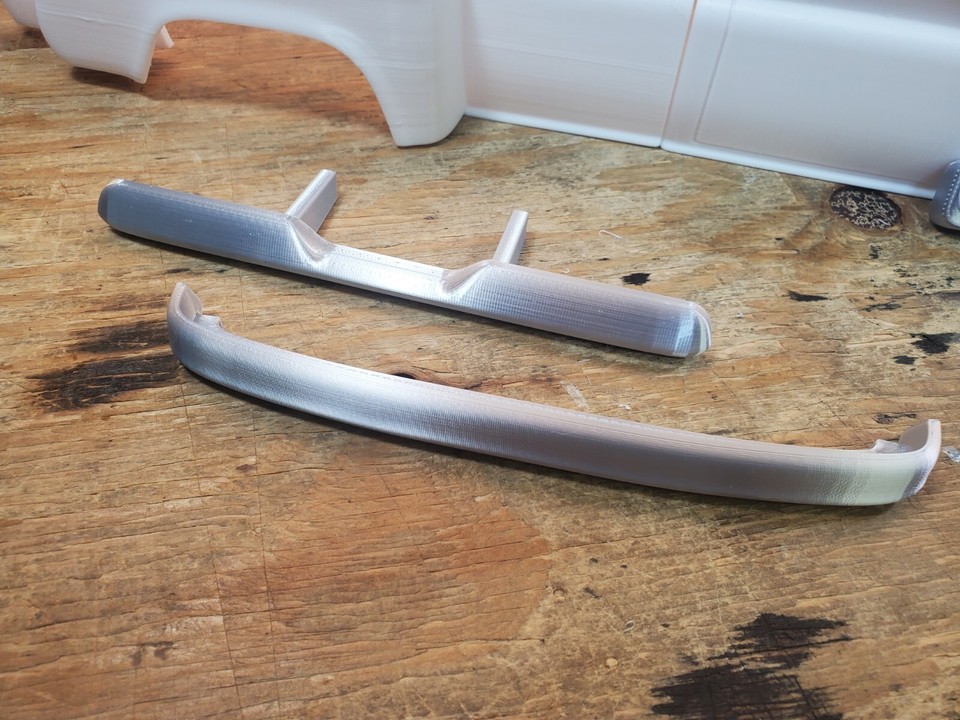 3D Printed RC CAR Chevy K10 C10 Truck 4 Dr Dually 1/10 Body Fits CEN F ...