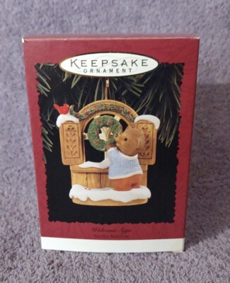 Hallmark Keepsake "Welcome Sign" Ornament Handcrafted-Dated 1996 NIB | eBay