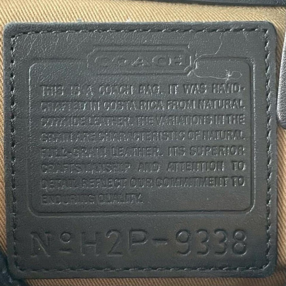 Old COACH 9338 Shoulder Bag Turn Lock Black Vintage Authenic | eBay