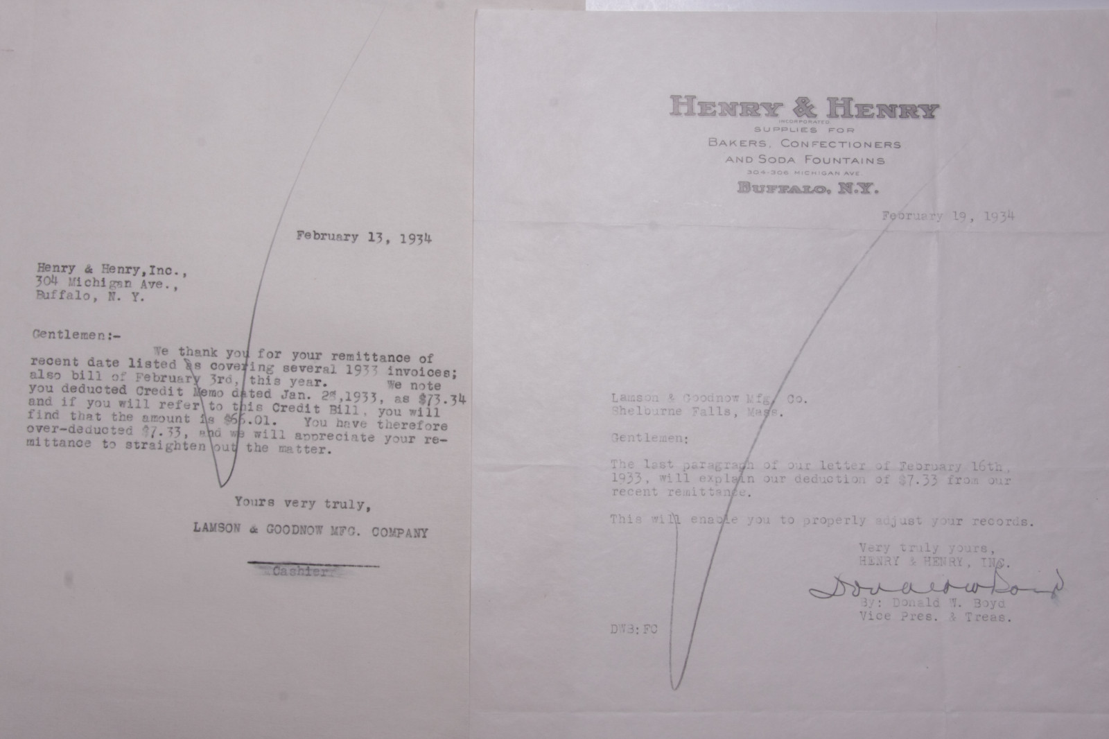 1934 Lamson Goodnow Henry Henry Buffalo NY Bakers Confectioners ...