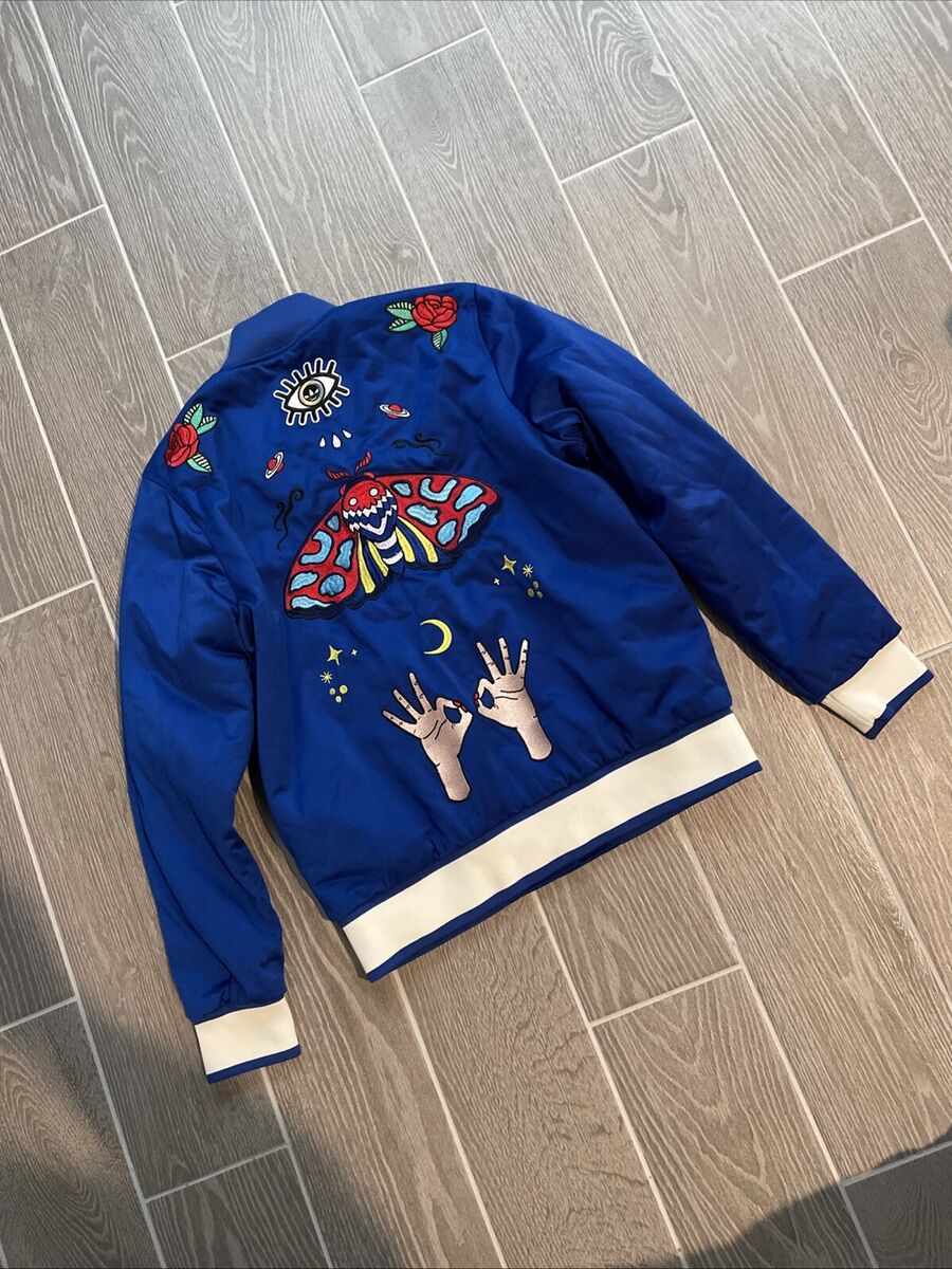 Rare!!! Adidas Embellished Arts Embroidered Bomber Jacket | eBay Rare!!! Adidas Embellished Arts Embroidered Bomber Jacket | eBay