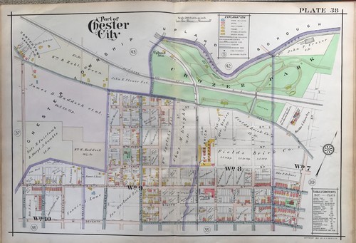1913 DELAWARE COUNTY CHESTER PENNSYLVANIA CROZER PARK ENGLE ST-LINCOLN ...