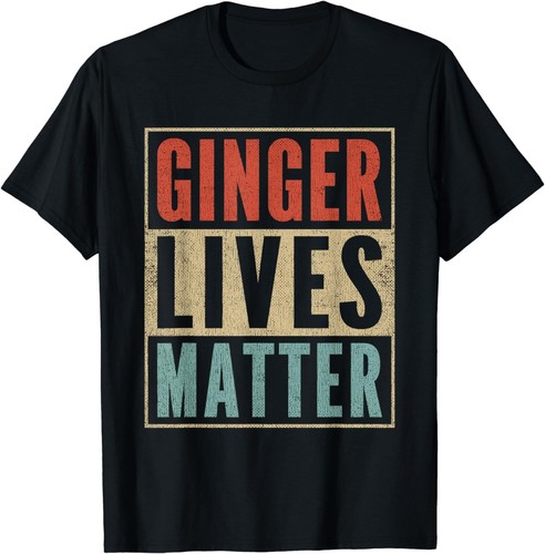 Funny Ginger Lives Matter Retro Colors Redhead Gift Unisex T-Shirt | eBay