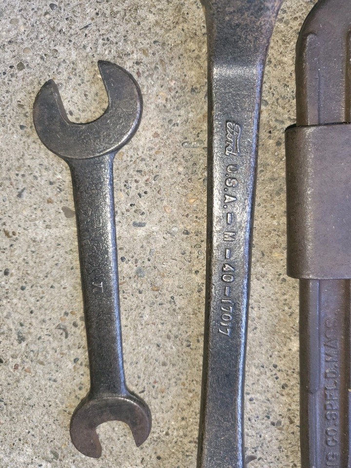 Ford Wrenches Vintage 3 FORD SCRIPT Signed Model T & A Wrenches 2n Ford ...