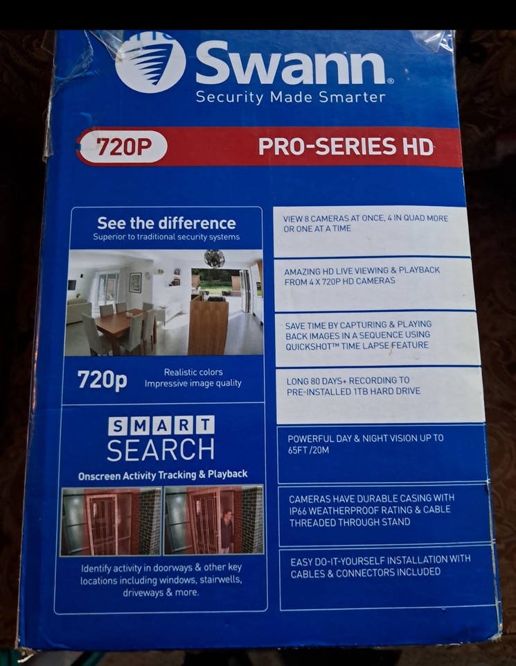 Swann Professional HD Security System Pro-Series 720p with 1TB | eBay