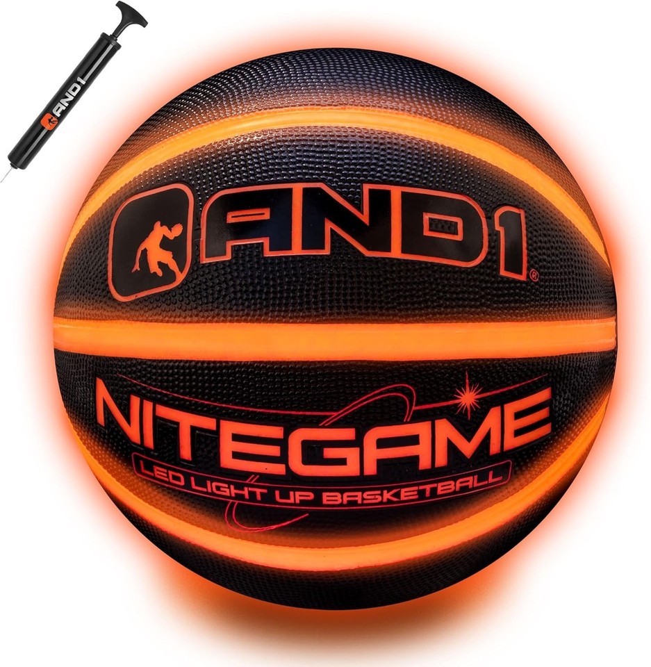Nitegame LED Light Up Basketball - Impact Activated Glow in The Dark ...
